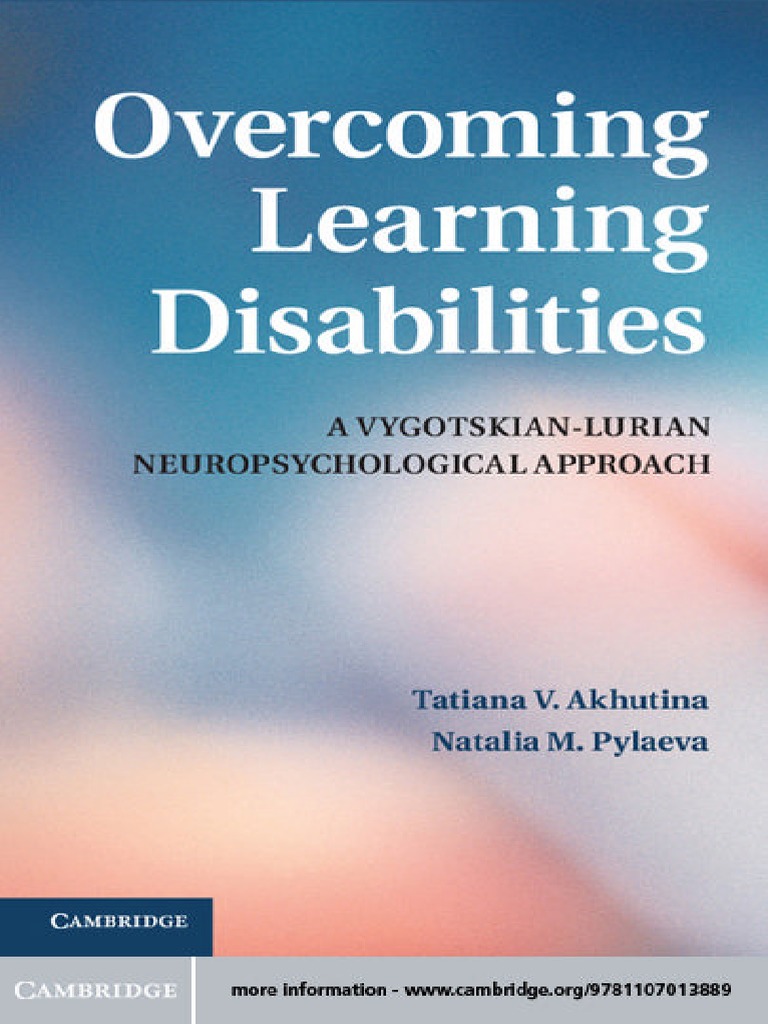 Overcoming Learning Disabilities-Cambridge University Press (2012 ...