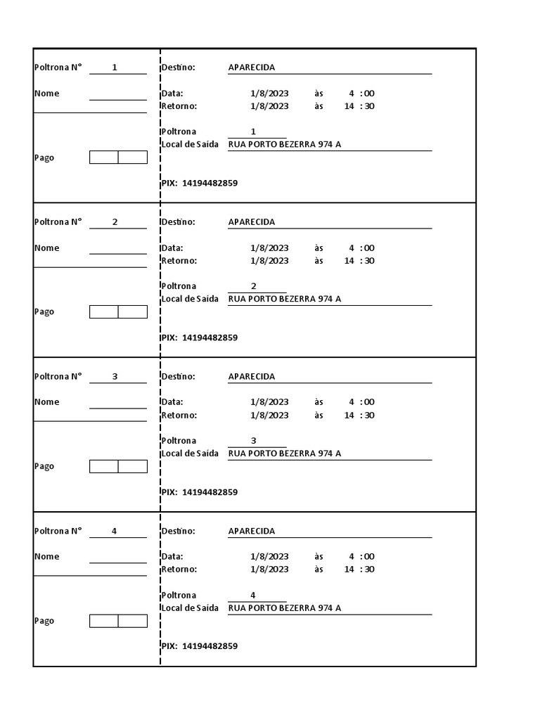 Passagem Modelo | PDF