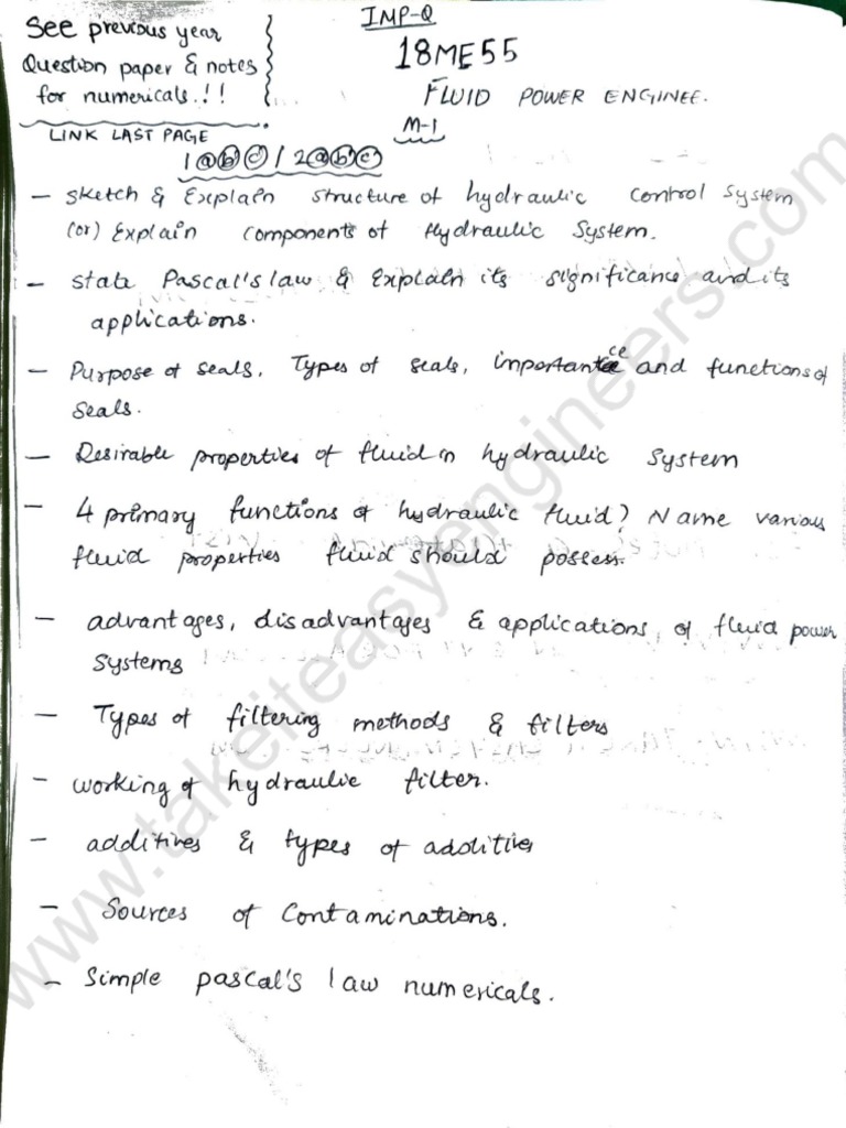 Important Questions 18ME55 FPE (1) PDF | PDF