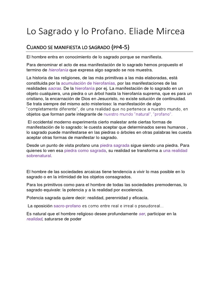 Lo Sagrado y Lo Profano | PDF | Bautismo | Rituales