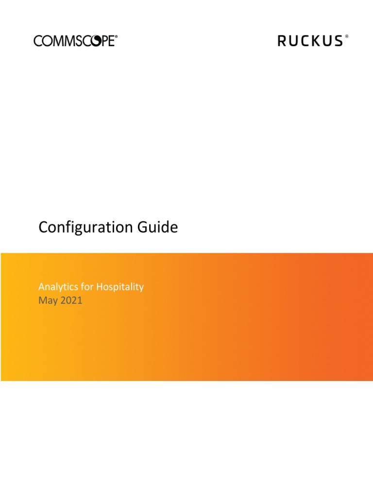 RUCKUS Analytics For Hospitality Configuration Guide | PDF | Wireless ... RUCKUS Analytics For Hospitality Configuration Guide | PDF | Wireless ...
