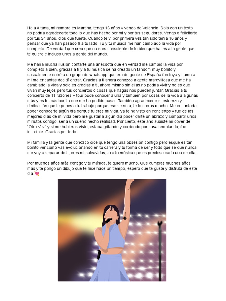 Dedicatoria Aitana | PDF