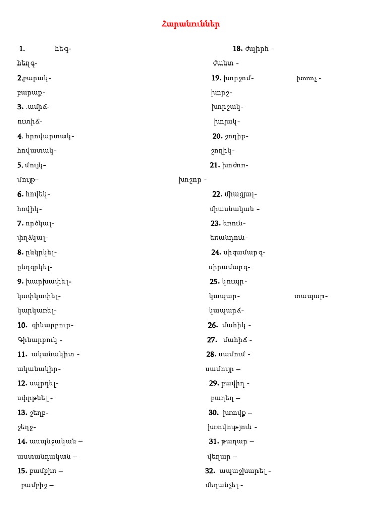 ՀԱՐԱՆՈՒՆ chl. 2 | PDF