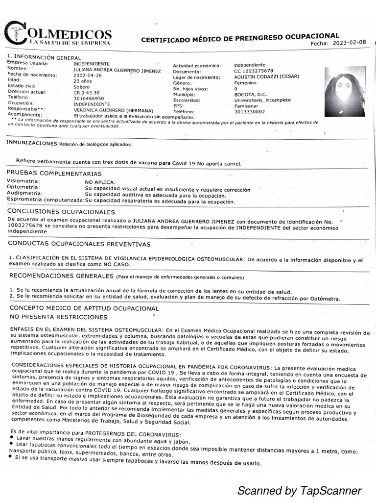 Exámenes Médicos. | PDF