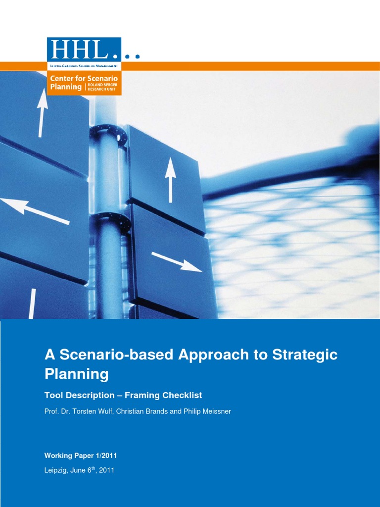 A Scenario-Based Approach To Strategic Planning - Tool Description ...
