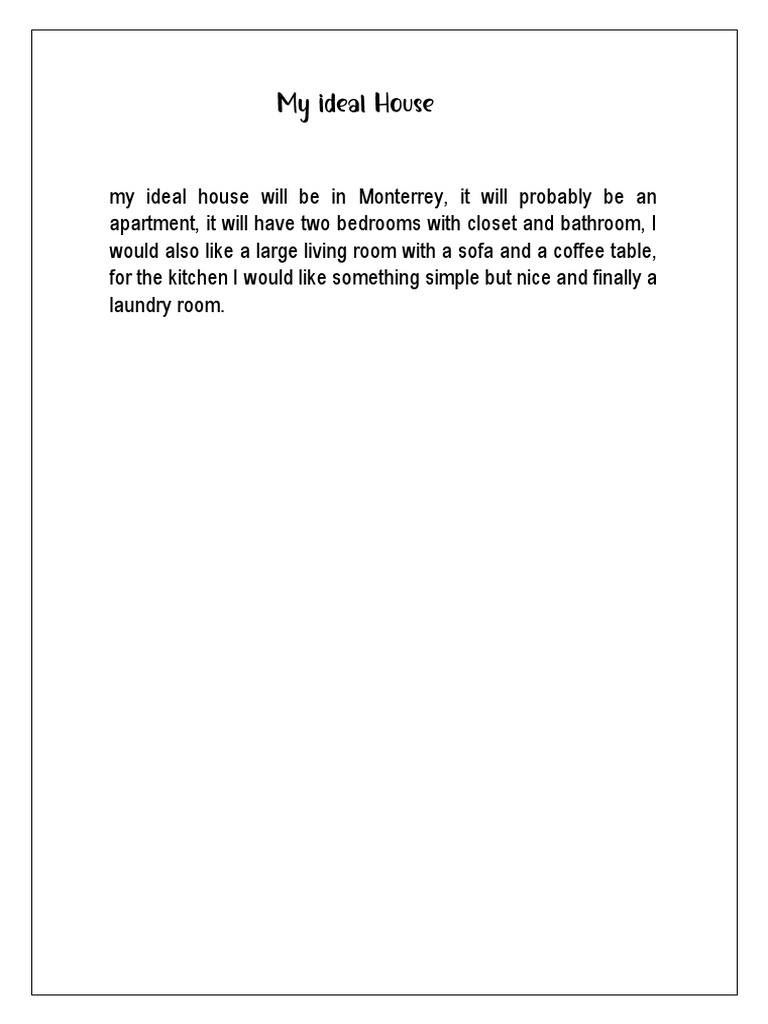 Ideal House Description in Monterrey | PDF