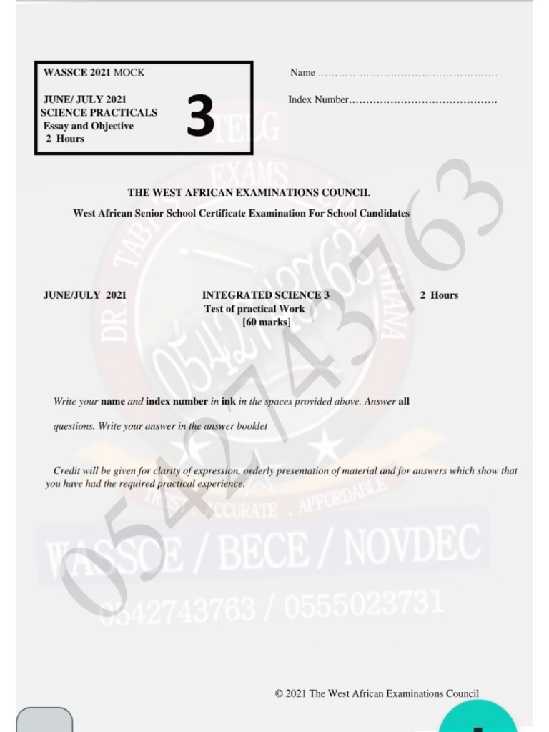Science Practicals Mock Pdf