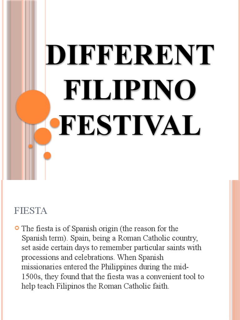 Filipino Festivals: Celebrations & Traditions | PDF | Festival | Cebu