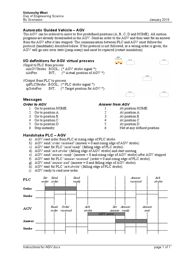 Instructions For AGV | PDF | Transmission Control Protocol | Computer Science