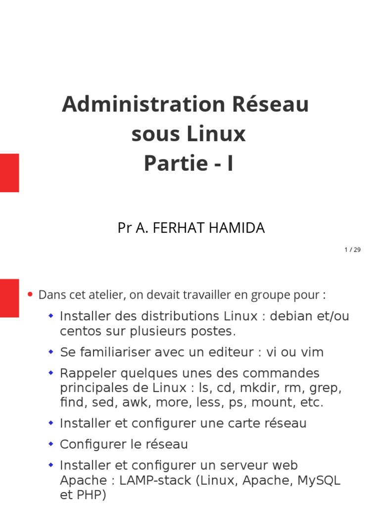 Linux Administration | PDF | Adresse IP | Kernel (Système d'exploitation)