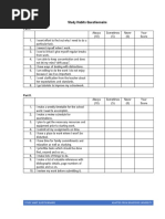 PDF Academic Performance Questionnaire | PDF