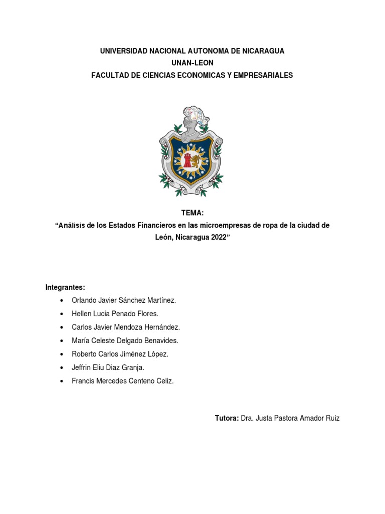 Analisi Estados Financieros Ropa Usada JUD 2022 FINAL | PDF | Contabilidad | Presupuesto