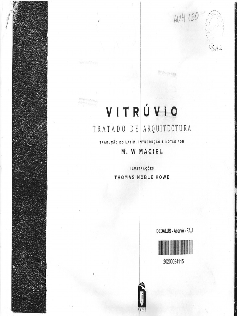 VITRUVIO. Tratado de Arquitectura | PDF
