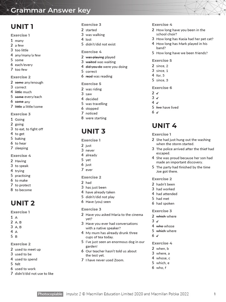 IMP L2 TRF Grammar AK | PDF