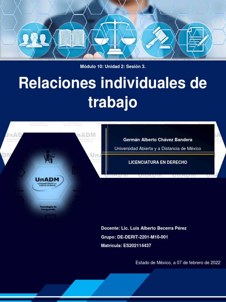 Relaciones Individuales de Trabajo: Módulo 10: Unidad 2: Sesión 3 | PDF | Derecho laboral | Salario