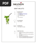 Cappello Cocktail Menu Digital | PDF