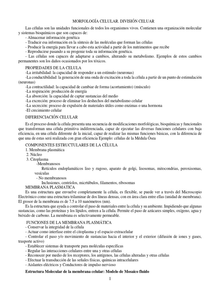 LA CÉLULA DIVISIÓN CELULAR Curso Dr. Lameda | PDF | Mitosis | Mitosis