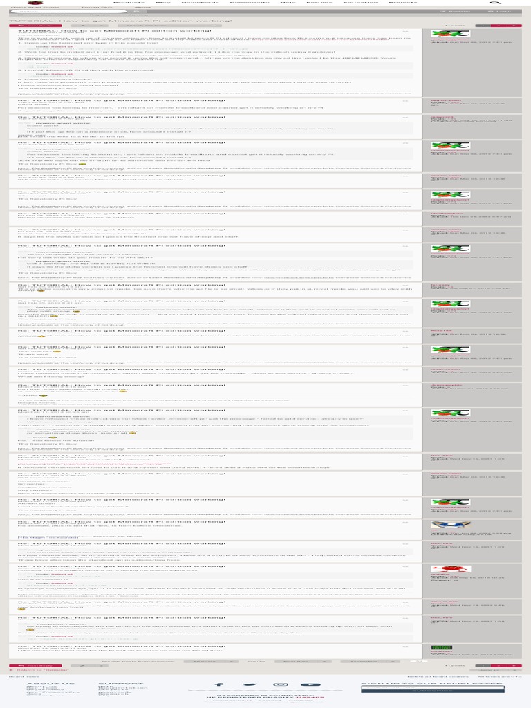 TUTORIAL How To Get Minecraft Pi Edition Working! - Raspberry Pi Forums | PDF | Minecraft ...