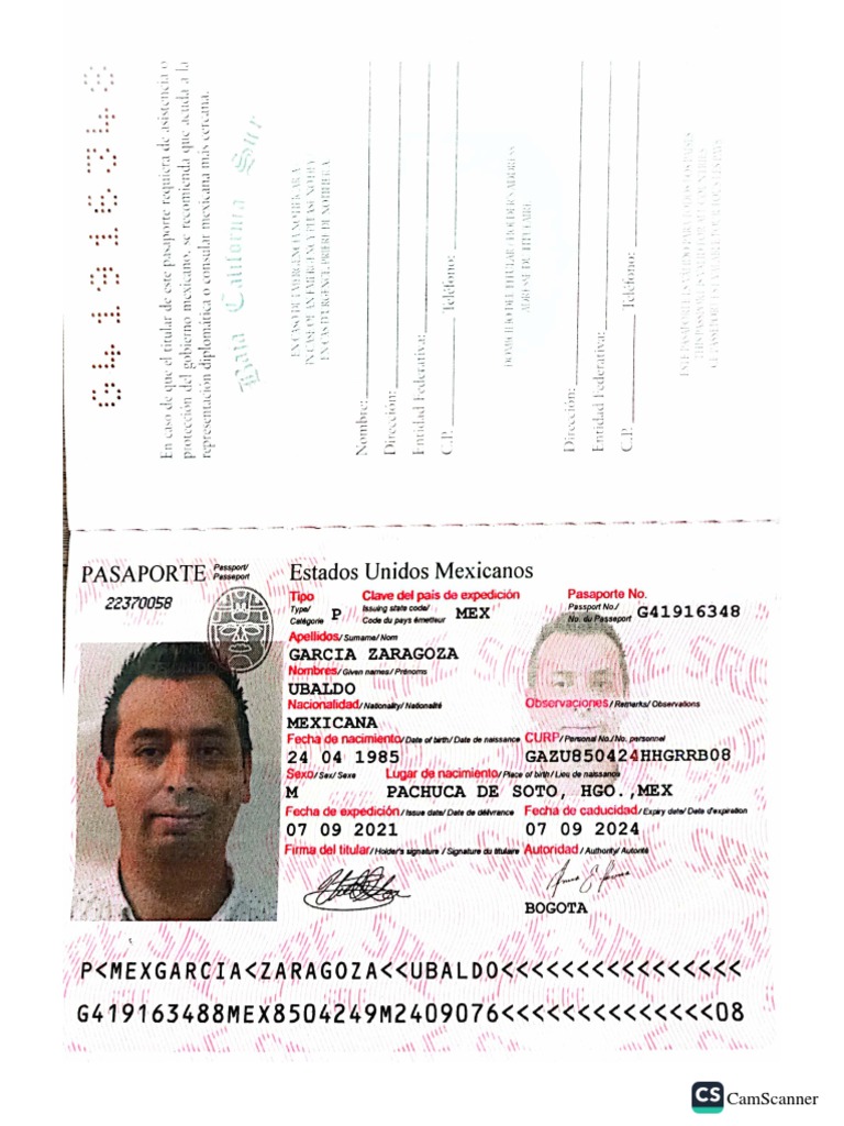 07 Pasaporte Visa Colombia | PDF