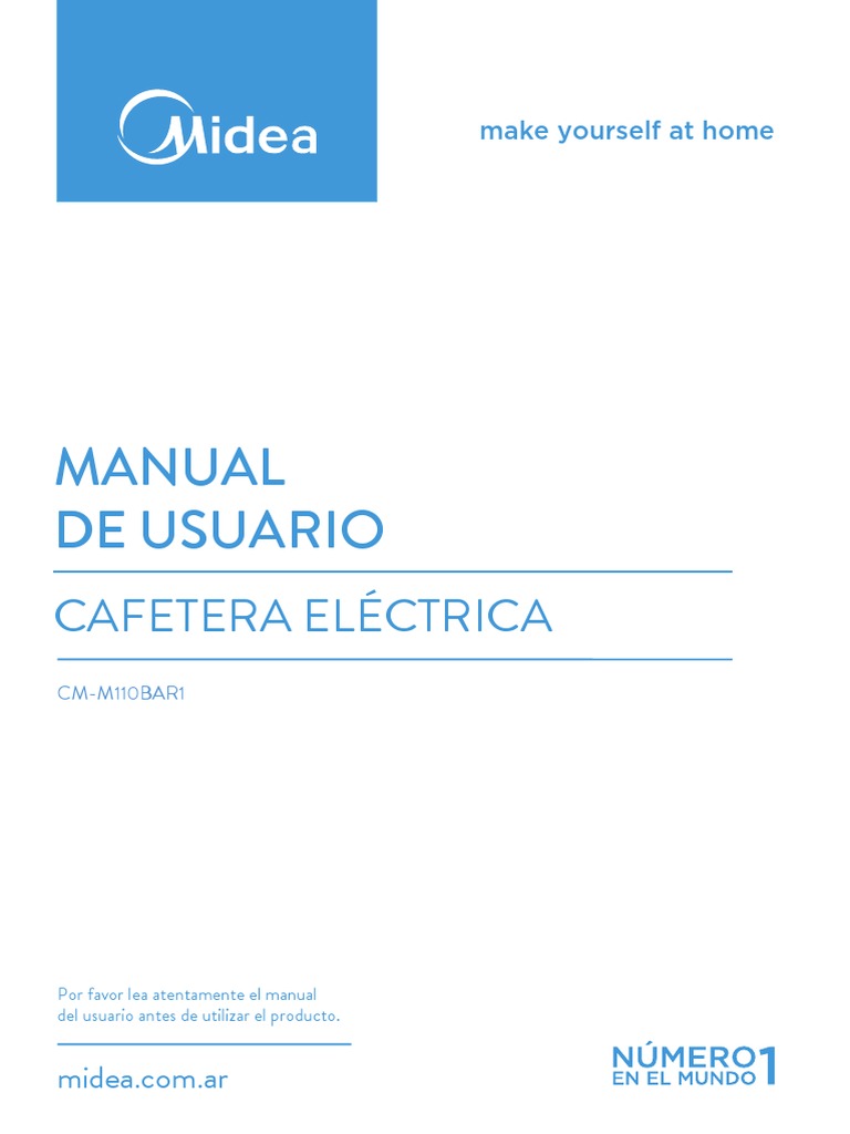 Manual Del Usuario Cafetera CM M110BAR1 | PDF | café | Agua