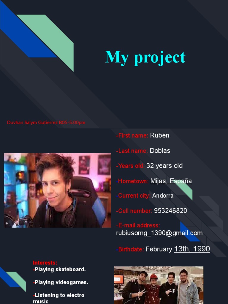 Rubén Doblas: Youtuber Profile Overview | PDF