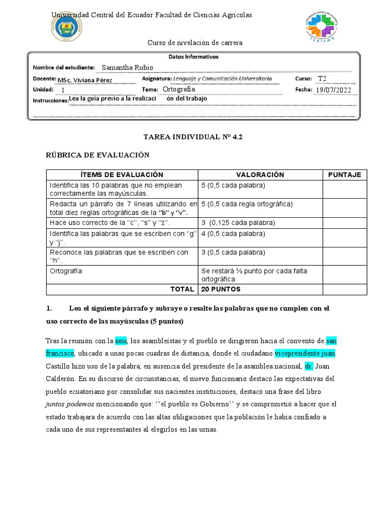 Tarea Individual #4.2 - Completo | PDF