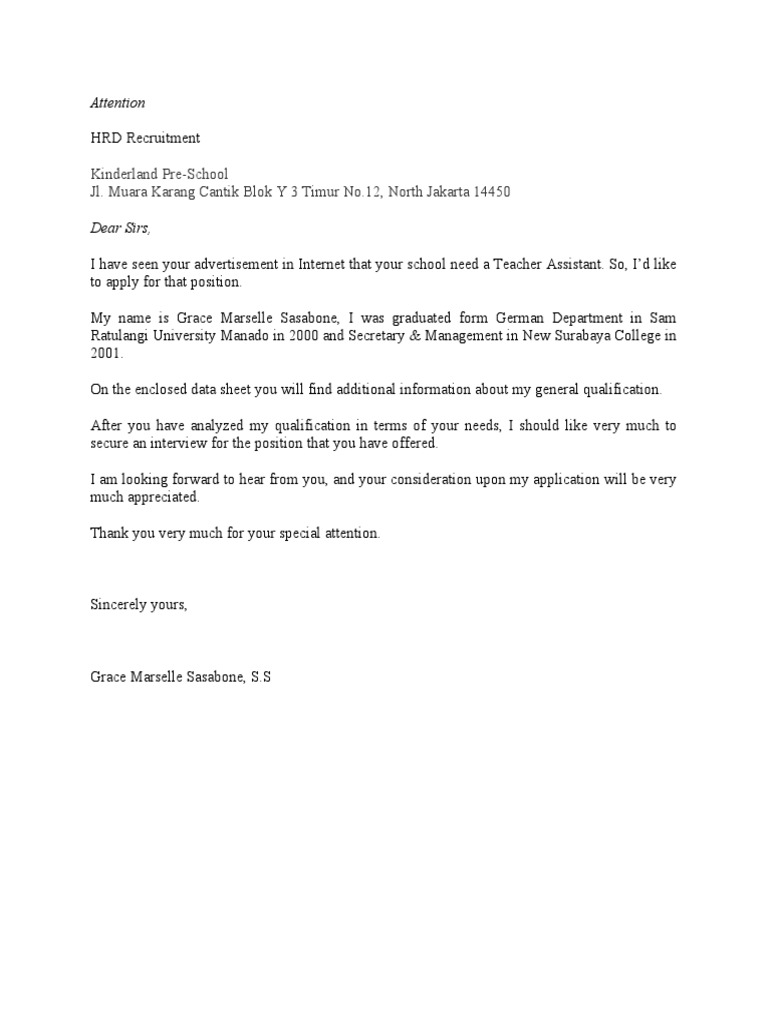 Application Letter. | PDF | Communication | Business