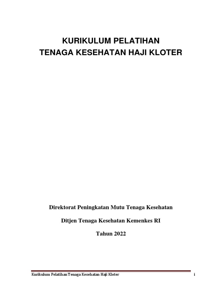 Kurikulum - TKH Kloter | PDF