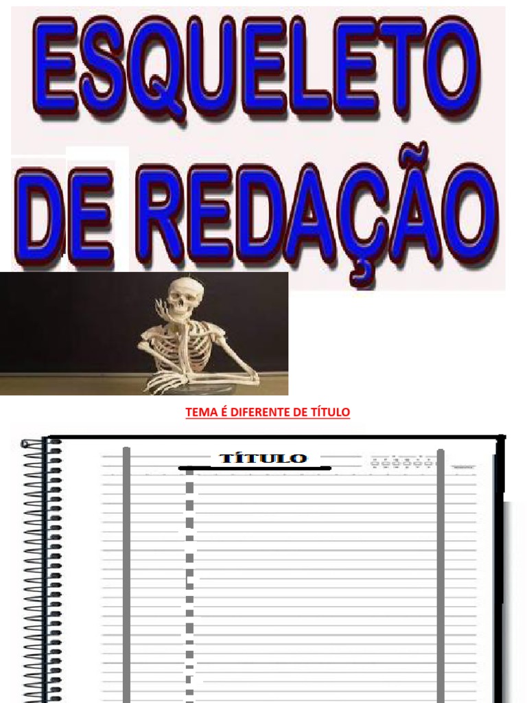 ESQUELETO REDAÇÃO | PDF