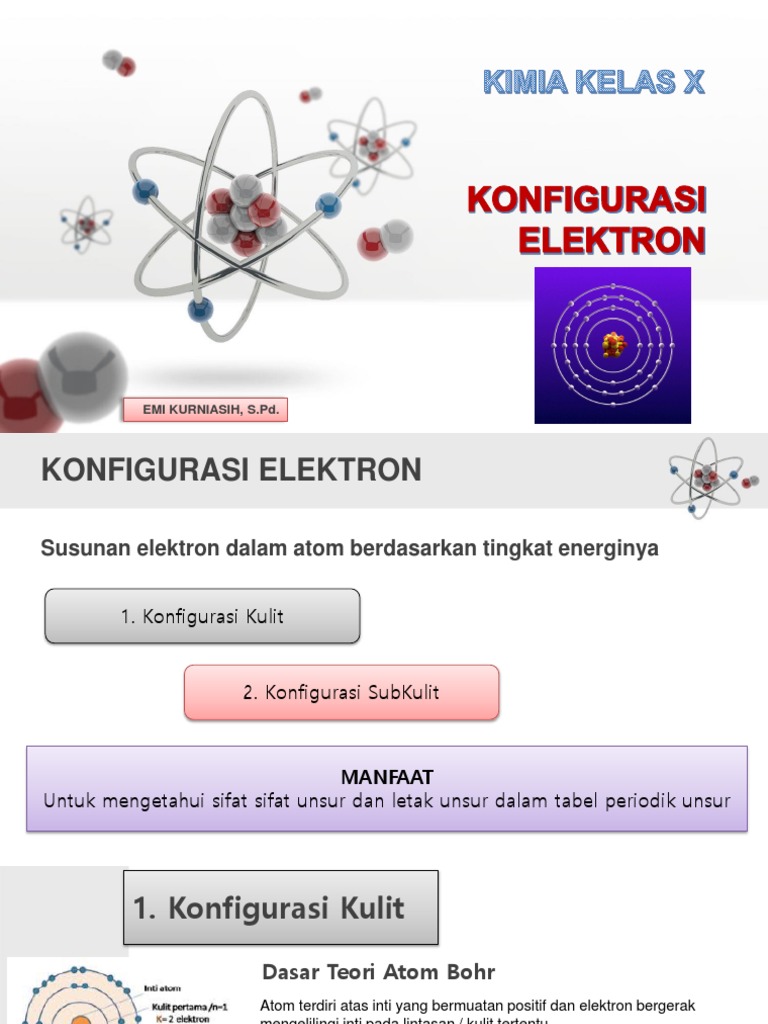 Konfigurasi Elektron, Letak Atom Dan Bilangan Kuantum | PDF