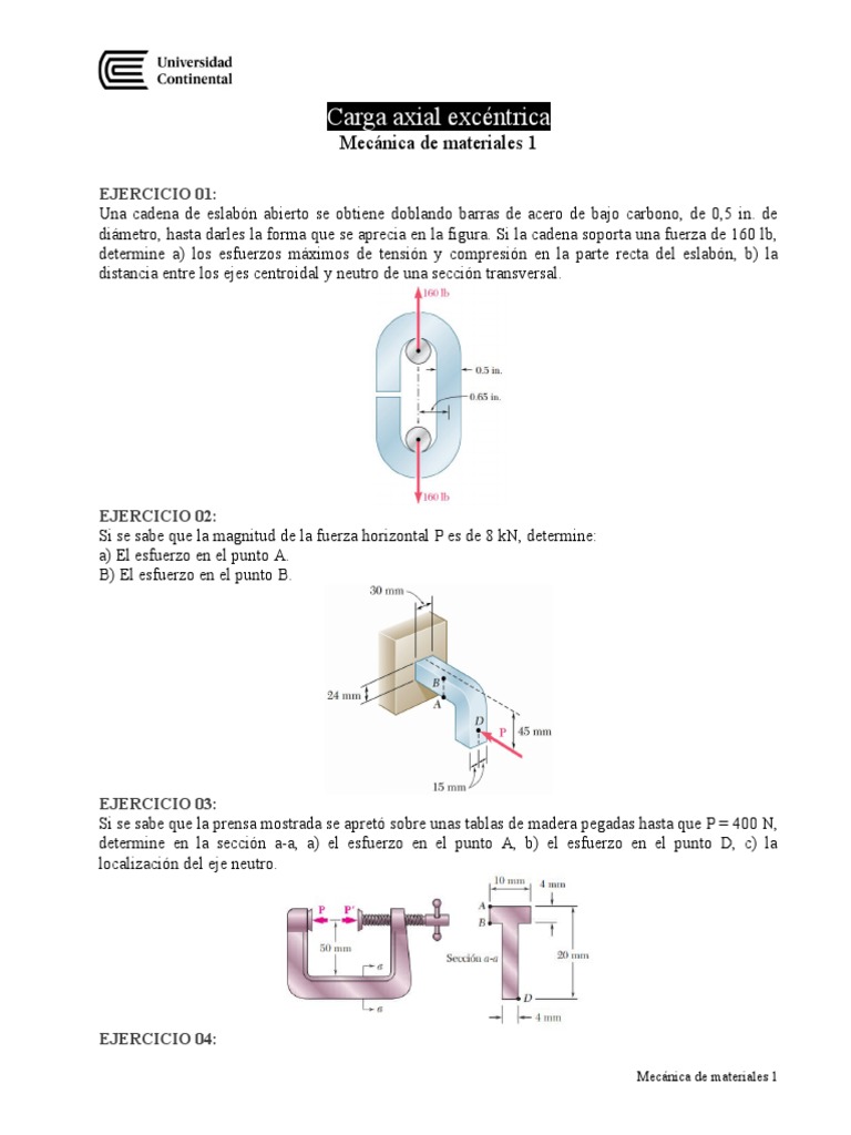 Carga Axial Excéntrica | PDF