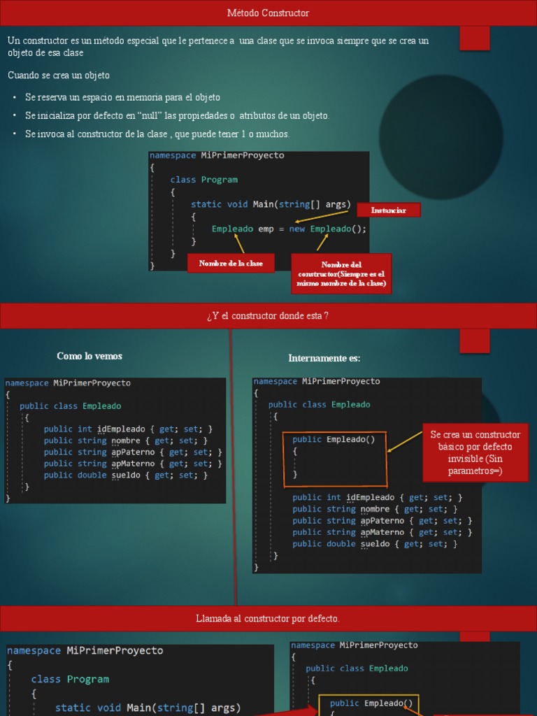 Constructor Pdf Constructor Programación Orientada A Objetos Programación