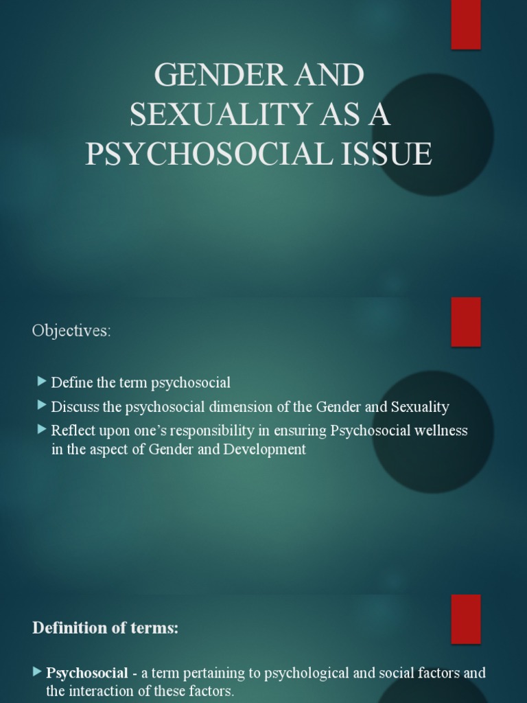 Gender and Sexuality As A Psychosocial Issue | PDF | Psychology ...