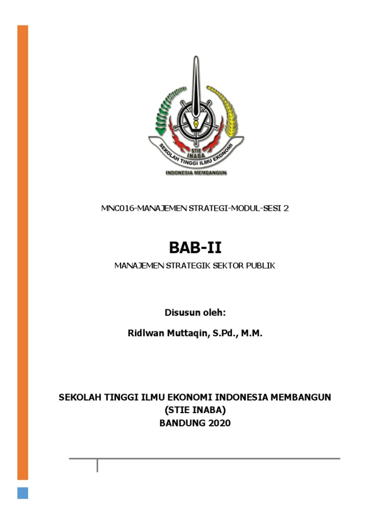 Mnc016-Manajemen Strategi-Modul-Sesi 2 | PDF | Karier & Perkembangan