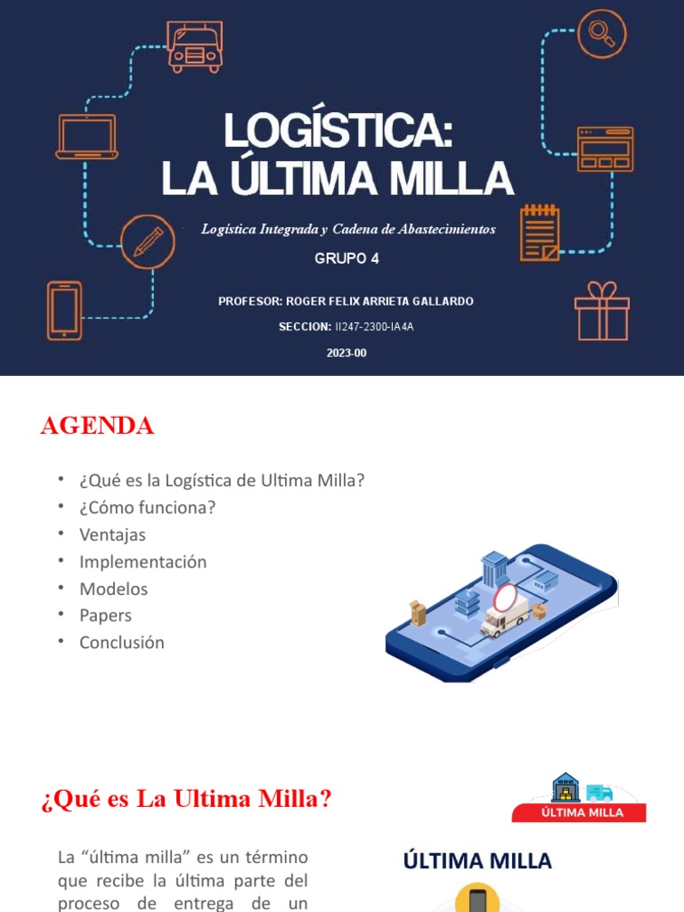 G4 - Ultima Milla | PDF | Logística | Transporte