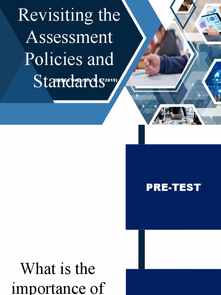 Revisiting The Assessment Policies and Standards - Topic1 AP Seminar | PDF | Educational ...