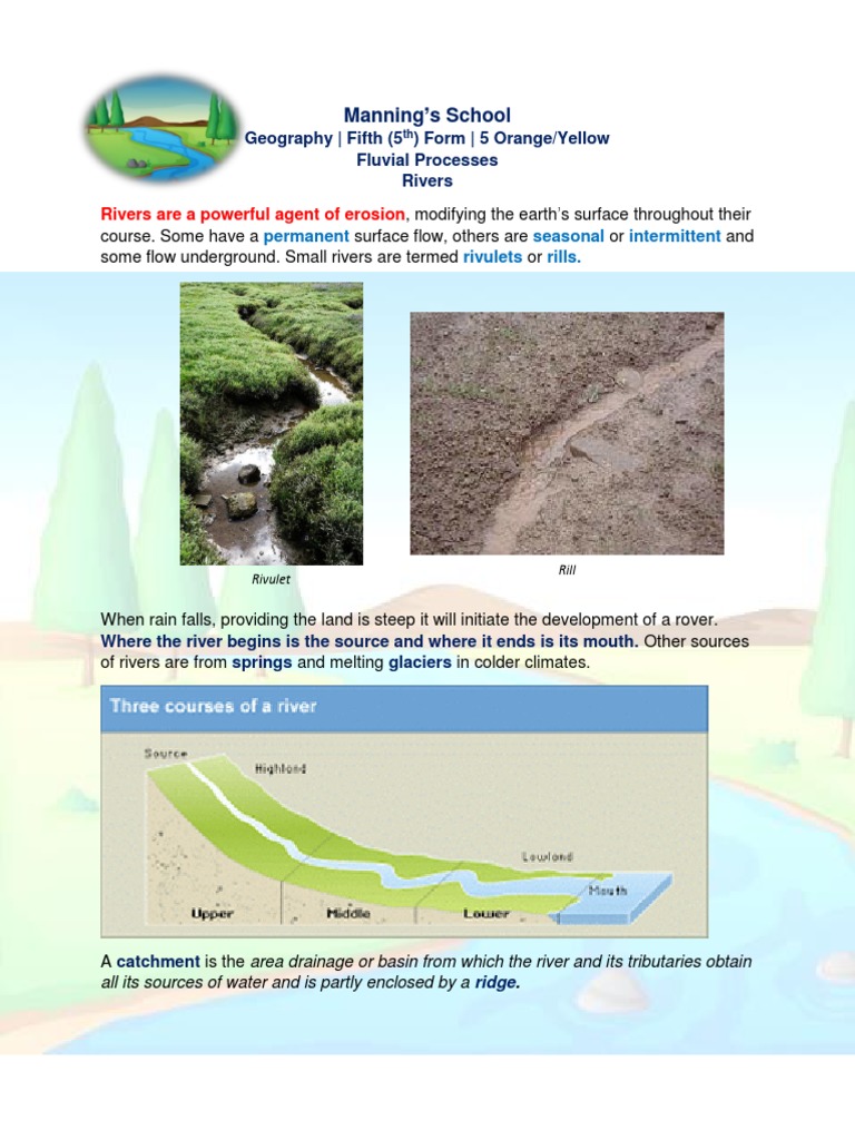 River Processes - Erosion, Transport, Deposition | PDF | Erosion | River