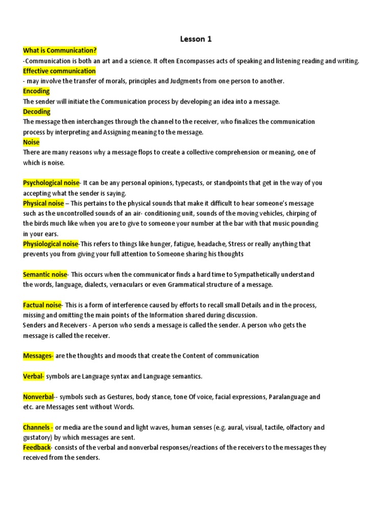 Principles of Effective Communication: A Guide to Understanding the ...