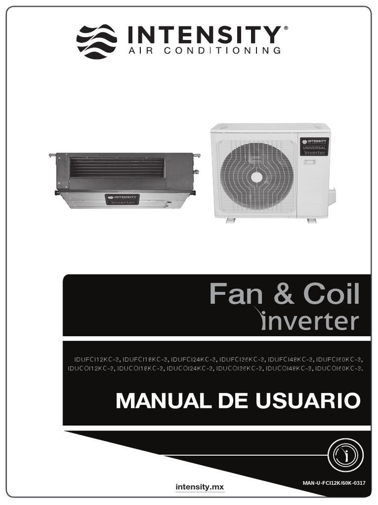Manual de Usuario Fan Coil Inverter - 24k 36k 48k y 60k | PDF