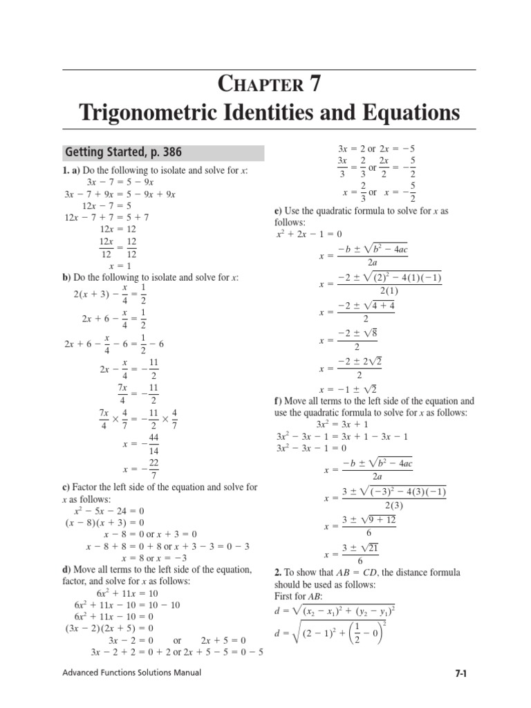 Advanced Math Problem Solving | PDF | Trigonometric Functions | Elementary Mathematics