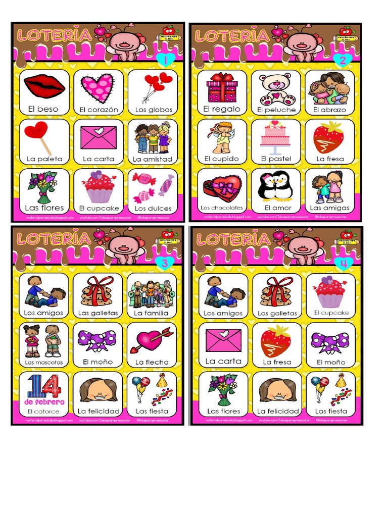 Loteria Amor y Amistad | PDF