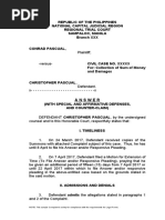 Answer With Special and Affirmative Defenses | PDF | Complaint | Lawsuit