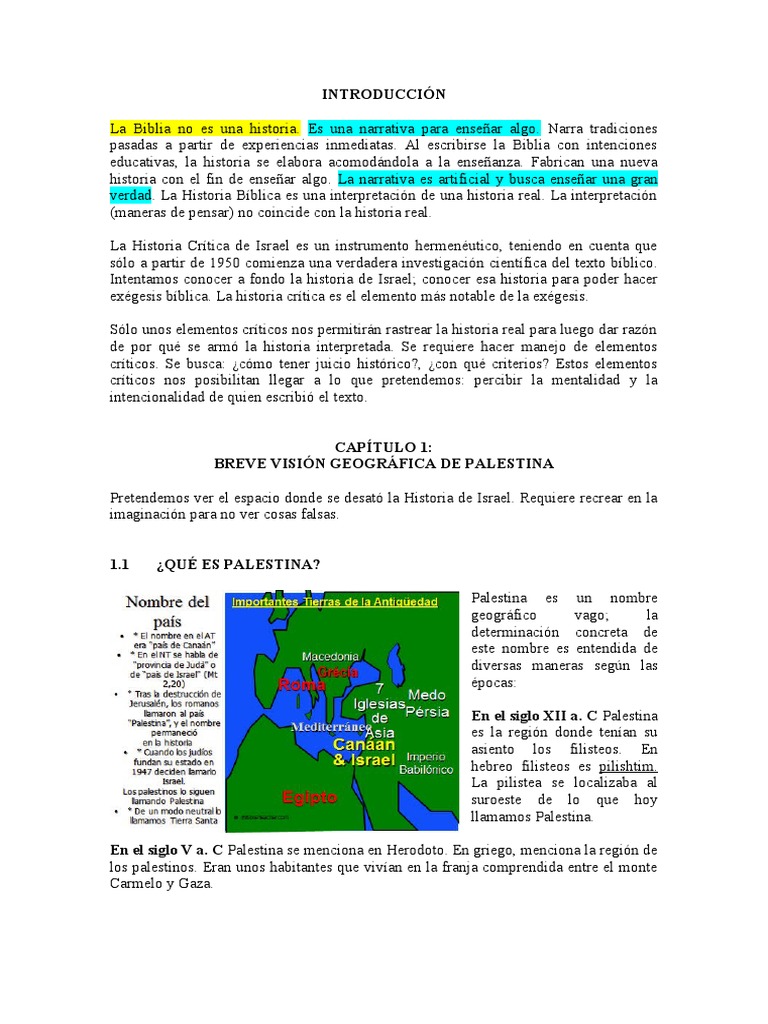 Confederación de Tribus | PDF | Palestina (Región) | Galilea