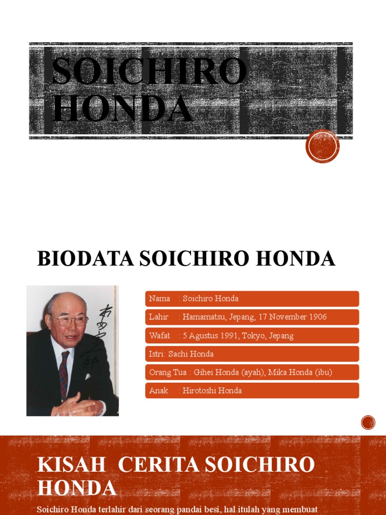 Biografi dan Pelajaran Soichiro Honda | PDF