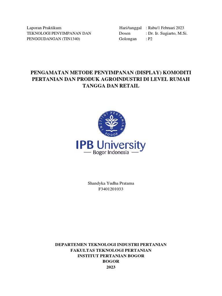 Cover Dan Lampiran TPP Ke-1 | PDF