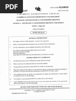 CSEC Technical Drawing June 2022 P2 | PDF