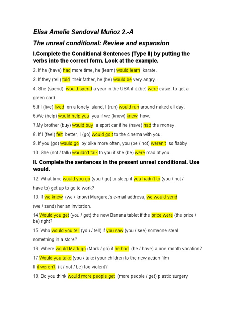 The Unreal Conditional | PDF | Syntax | Grammar