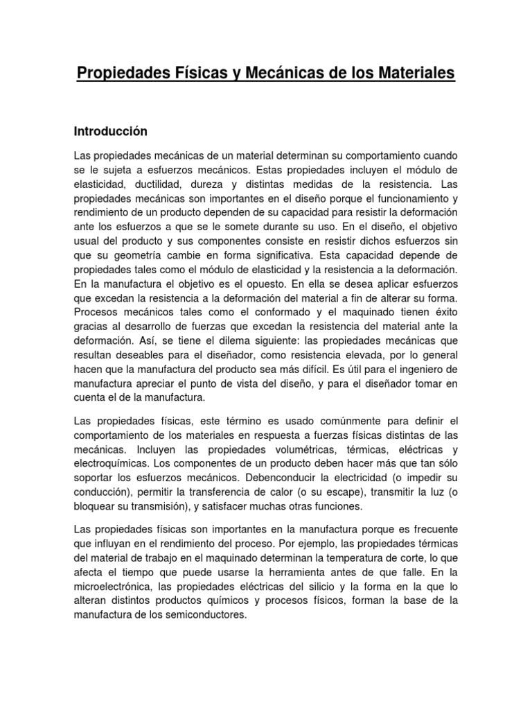 Practica 2 Propiedades Fisicas y Mecanicas de Los Materiales | PDF | Acero | Elasticidad (Física)