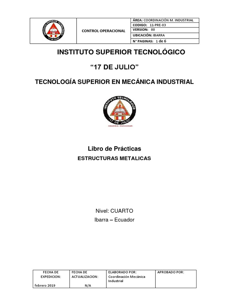 Libro de Practicas ESTRUCTURAS | PDF | Acero | Laboratorios