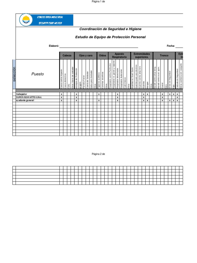 Identificacion y Seleccion Del EPP | PDF | Ropa | Equipo de protección personal
